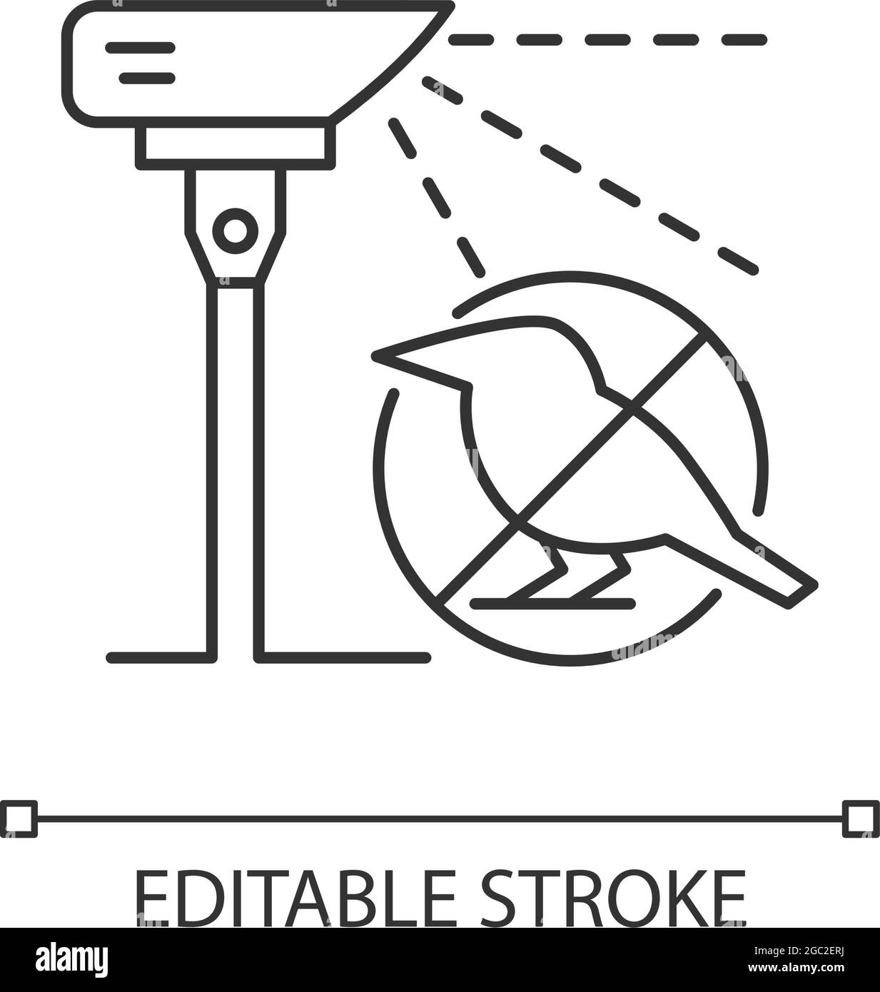 Laser scarecrows linear icon Stock Vector Image & Art - Alamy