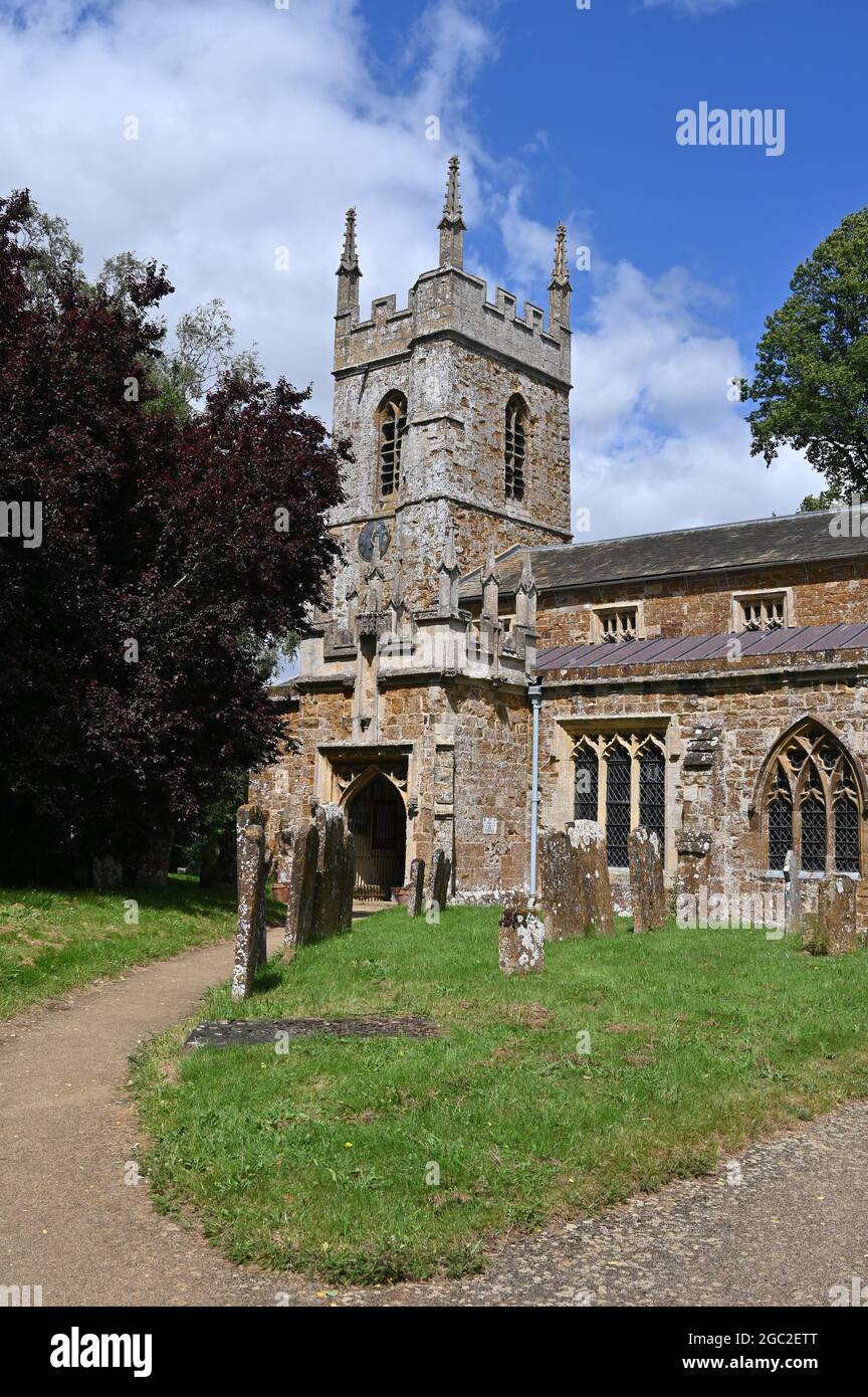 St Peter ad Vincula Church, South Newington, Oxfordshire Stock Photo ...