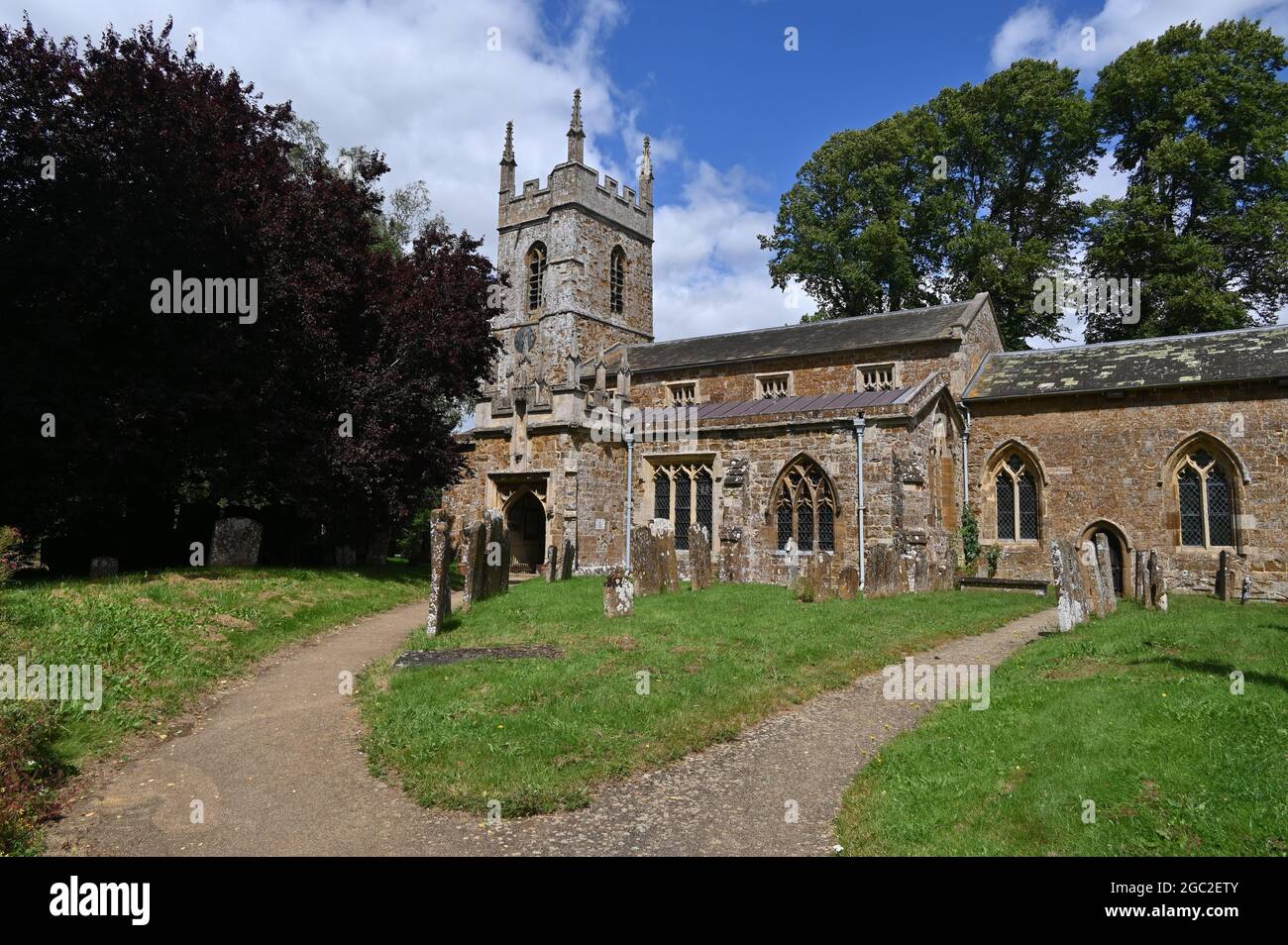 St Peter ad Vincula Church, South Newington, Oxfordshire Stock Photo ...
