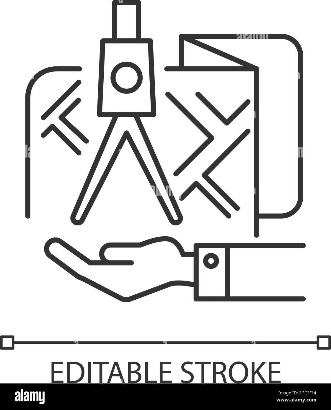 Land owning linear icon Stock Vector Image & Art - Alamy