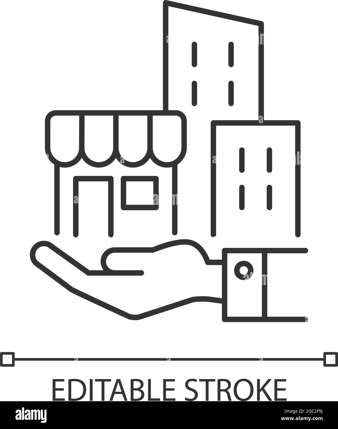 Building ownership linear icon Stock Vector Image & Art - Alamy