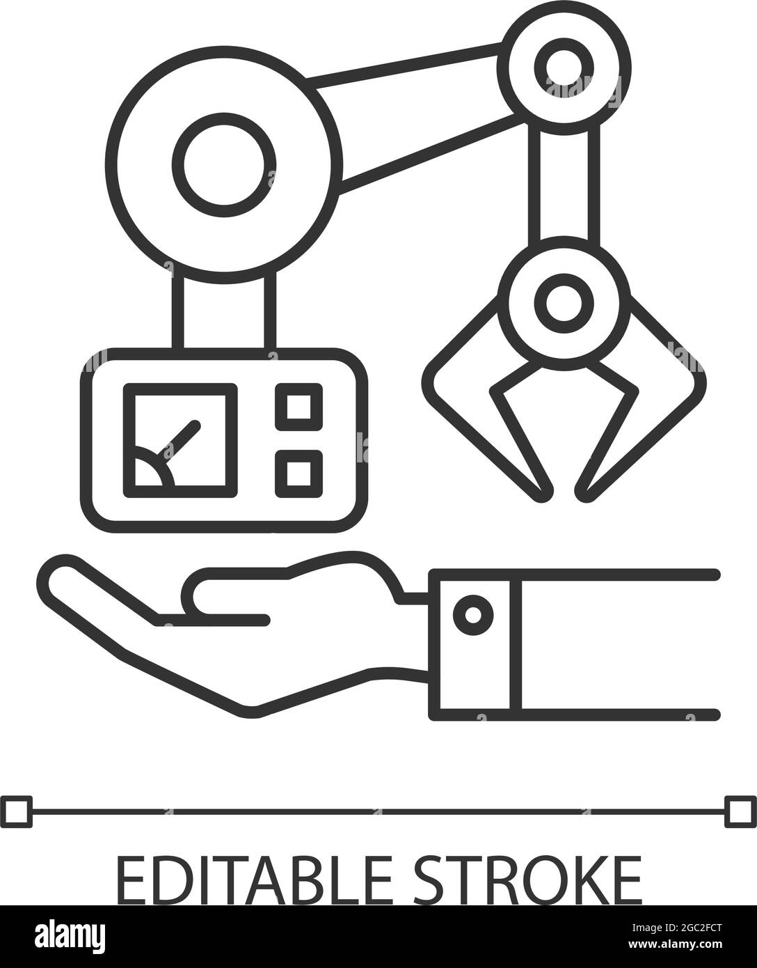 Machinery owning linear icon Stock Vector Image & Art - Alamy