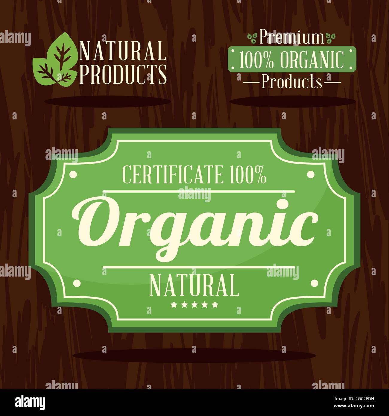 labels for organic products Stock Vector Image & Art - Alamy