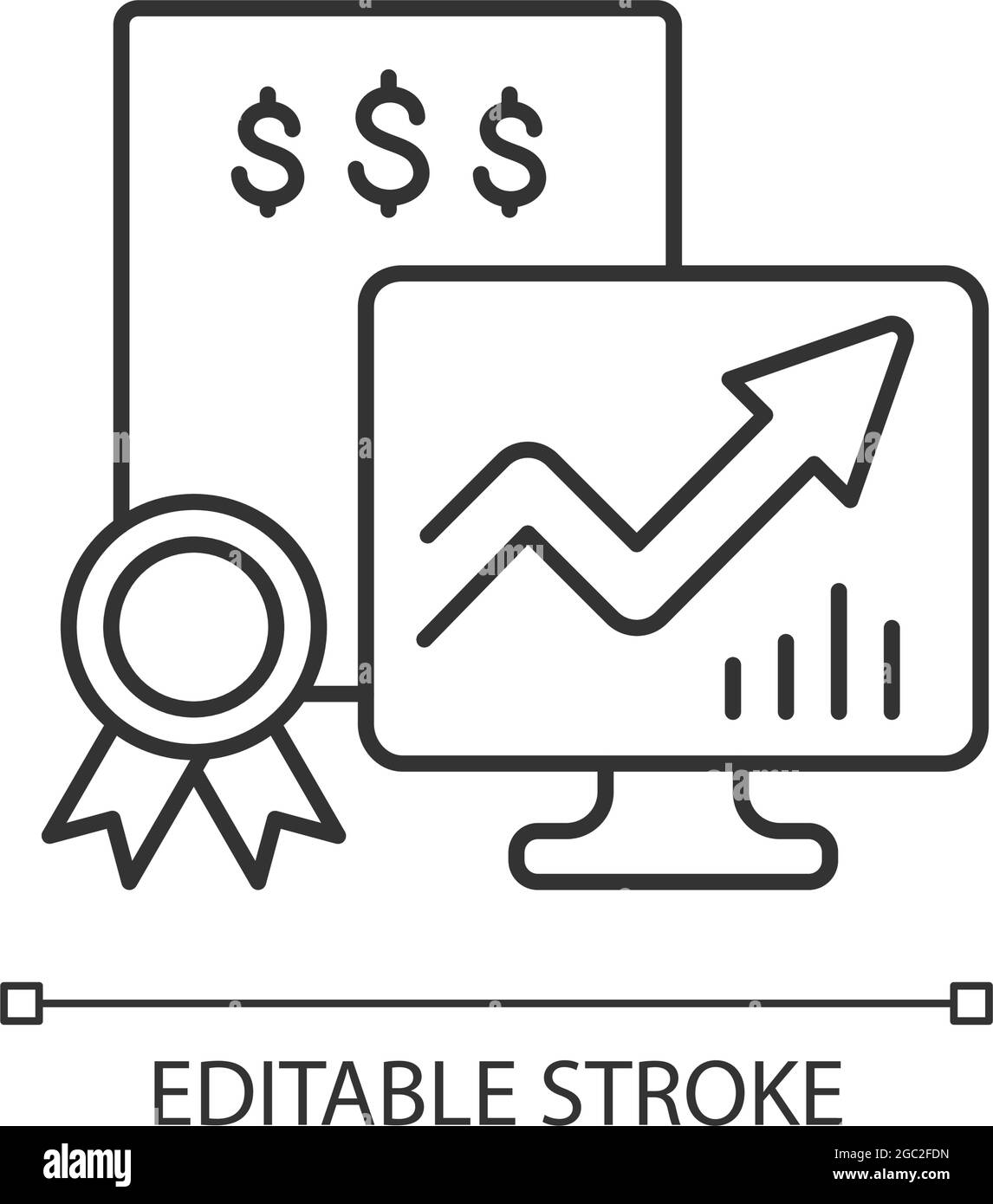 Marketable securities linear icon Stock Vector Image & Art - Alamy