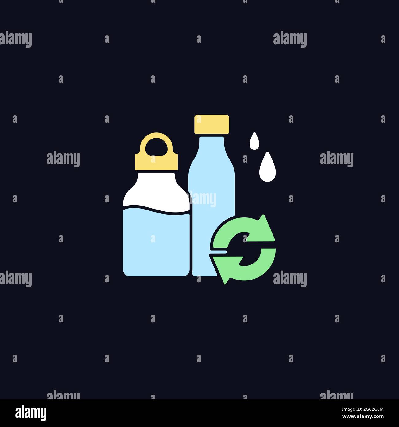 Refill water bottles Stock Vector Images - Alamy