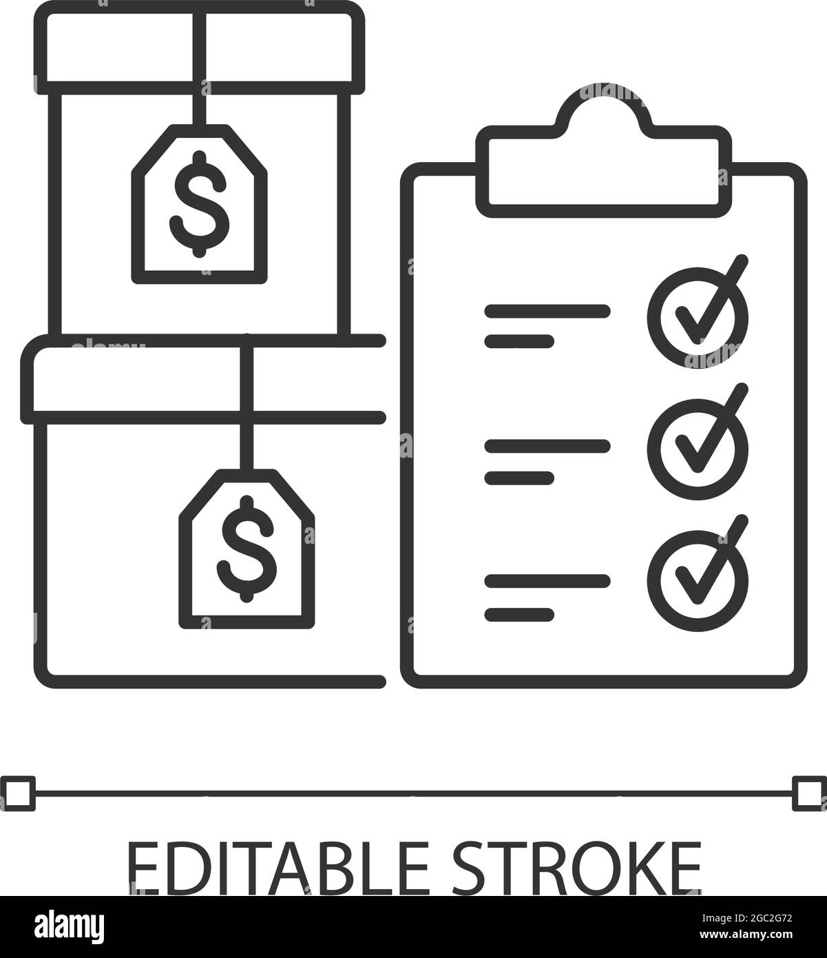 Goods ready for sale linear icon Stock Vector Image & Art - Alamy