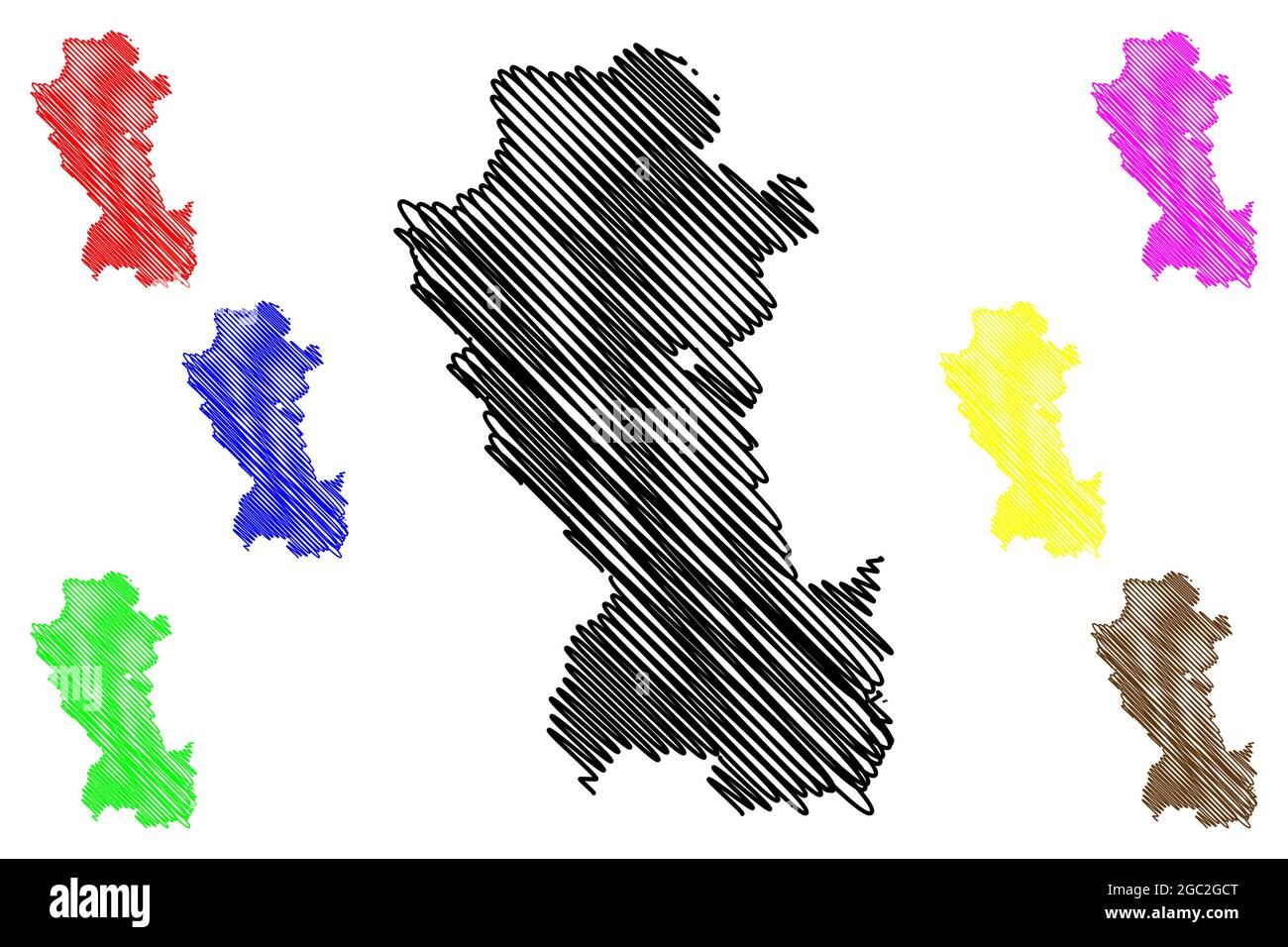 Potenza province (Italy, Italian Republic, Basilicata or Lucania region ...