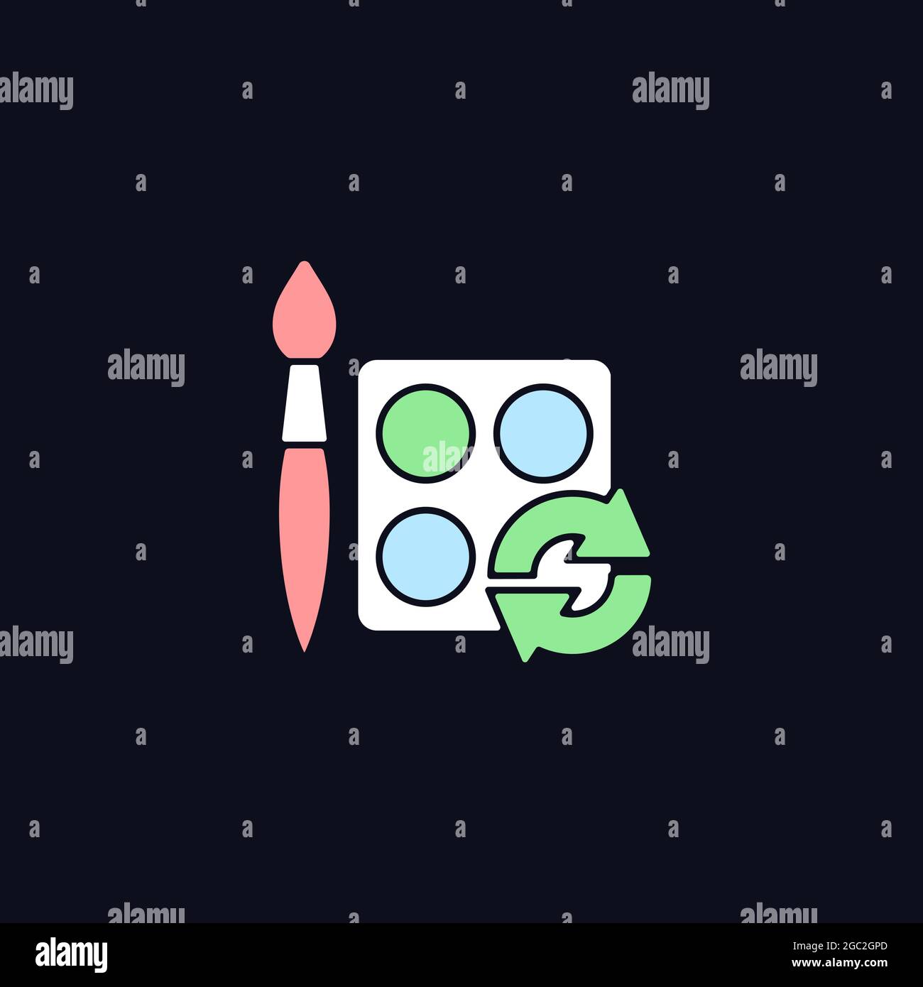 Paint refill RGB color icon for dark theme Stock Vector Image & Art - Alamy
