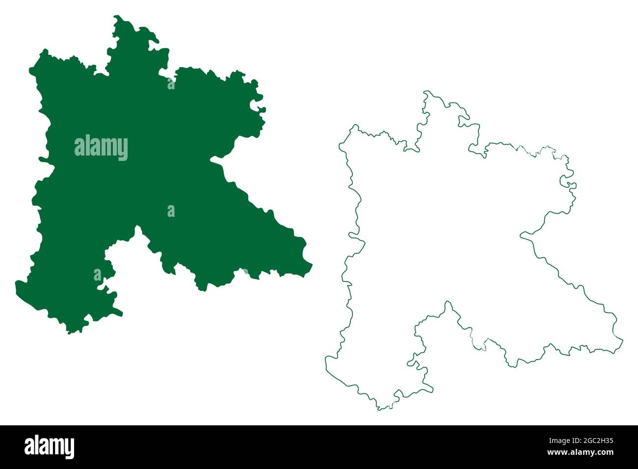 Amethi district (Uttar Pradesh State, Republic of India) map vector ...
