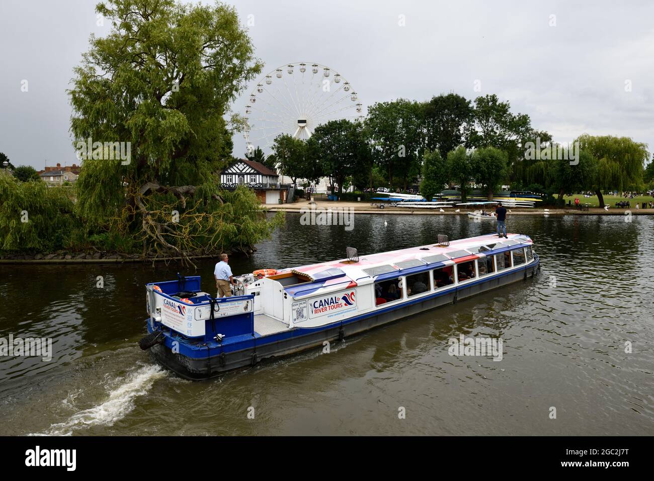Canal Boat River Avon Stratford upon Avon Warwickshire England uk Stock ...
