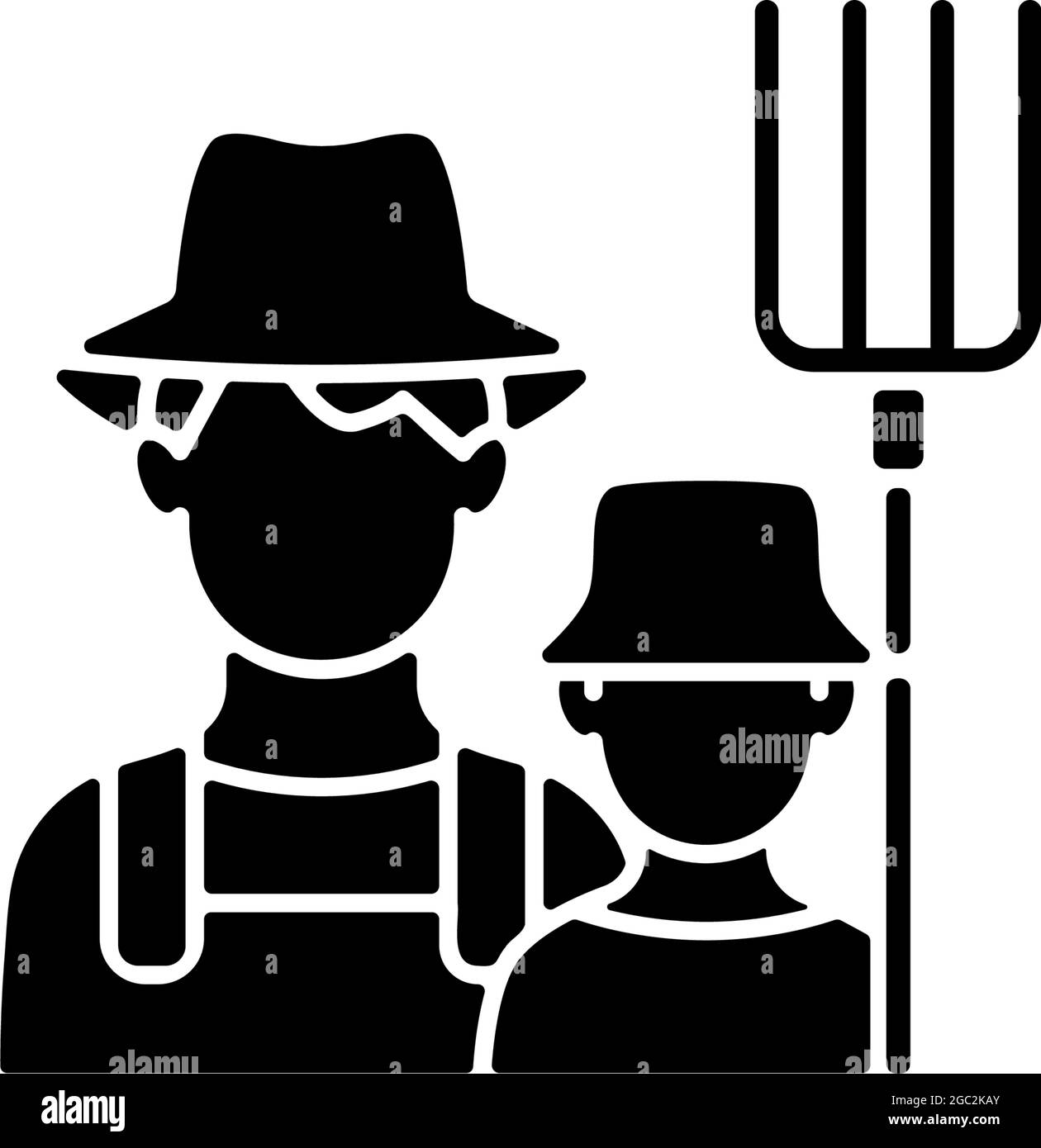 Subsistence farming black glyph icon Stock Vector Image & Art - Alamy