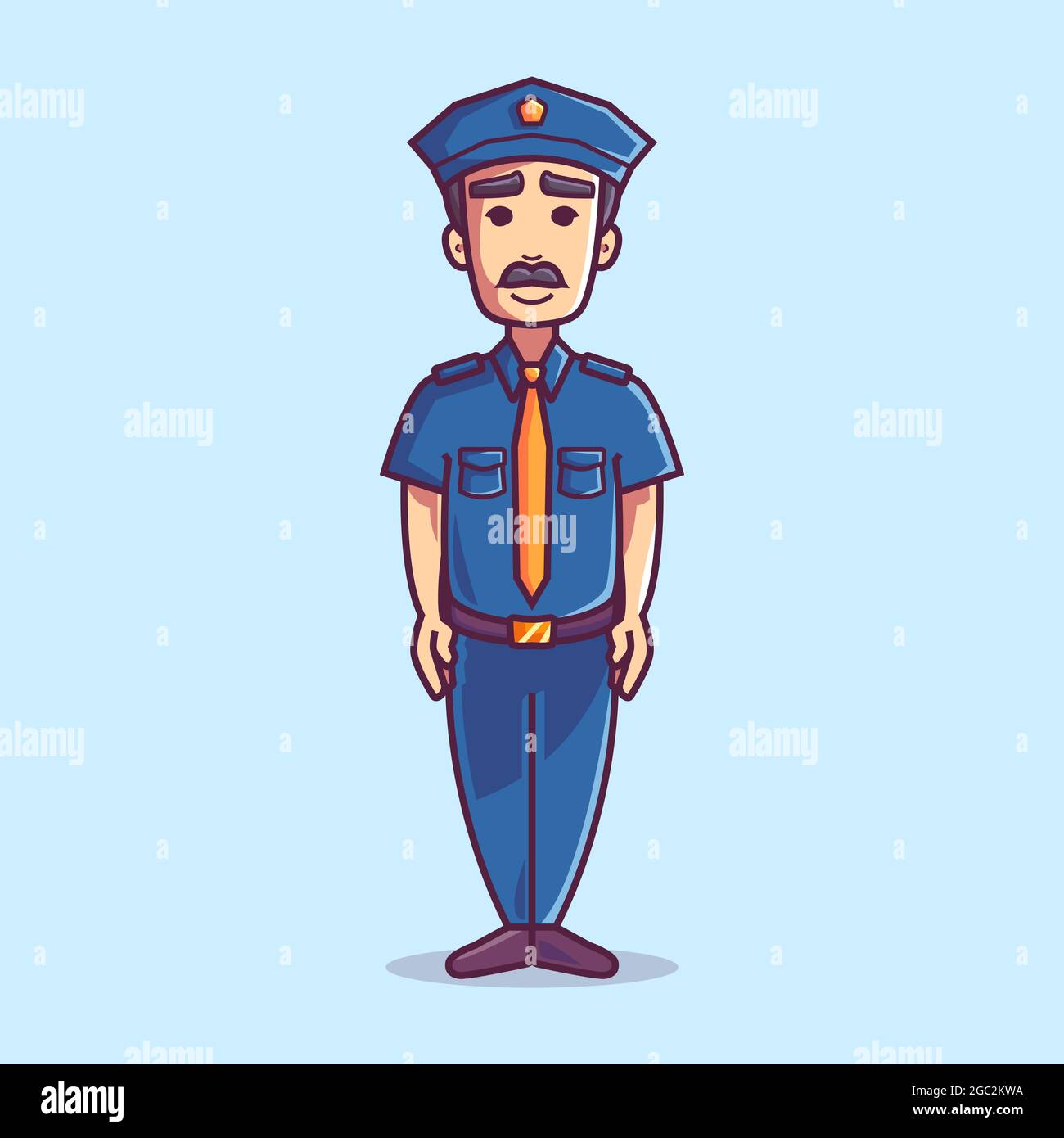 Prison officer cartoon hi-res stock photography and images - Alamy