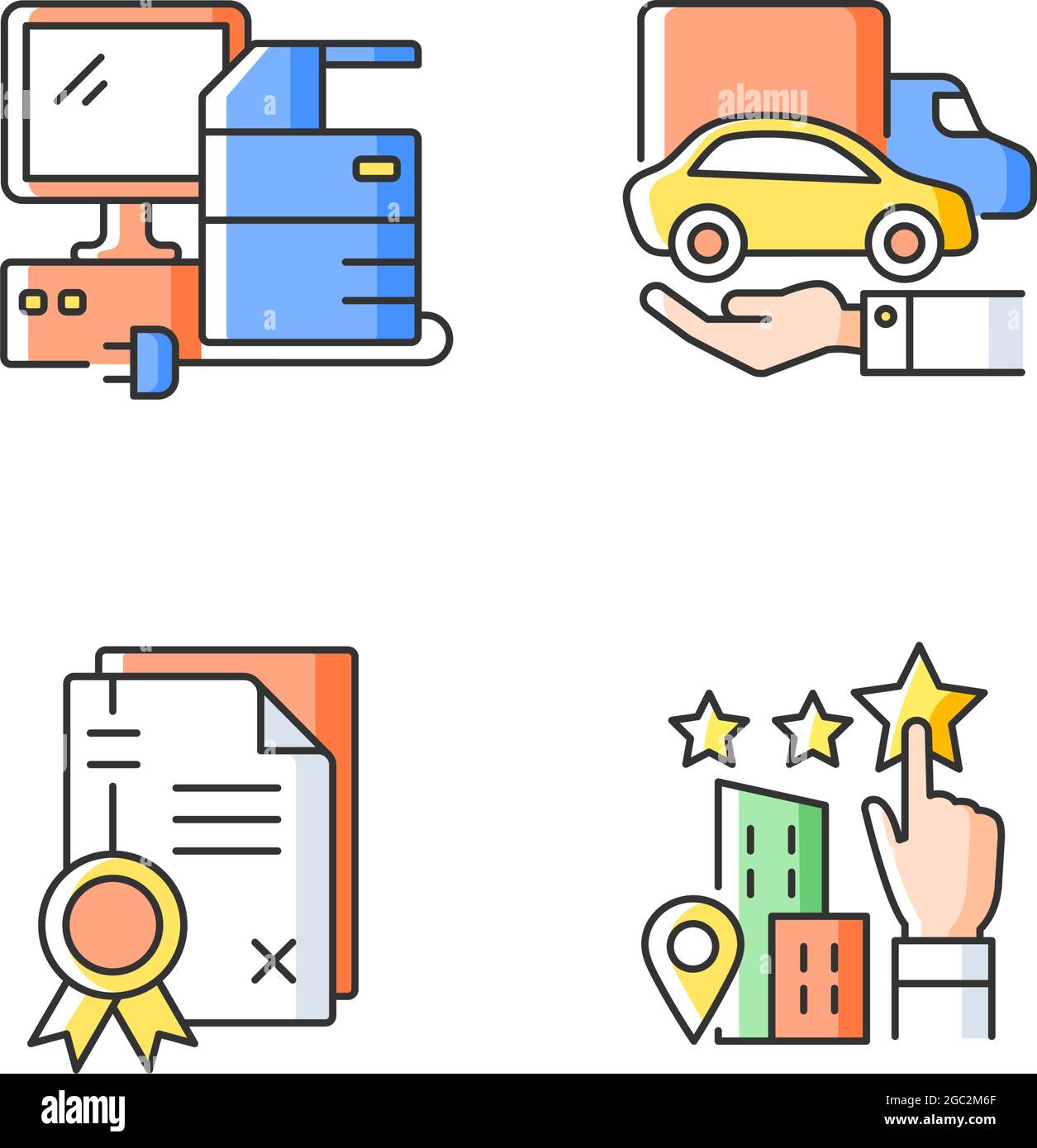 Company image RGB color icon Stock Vector Image & Art - Alamy