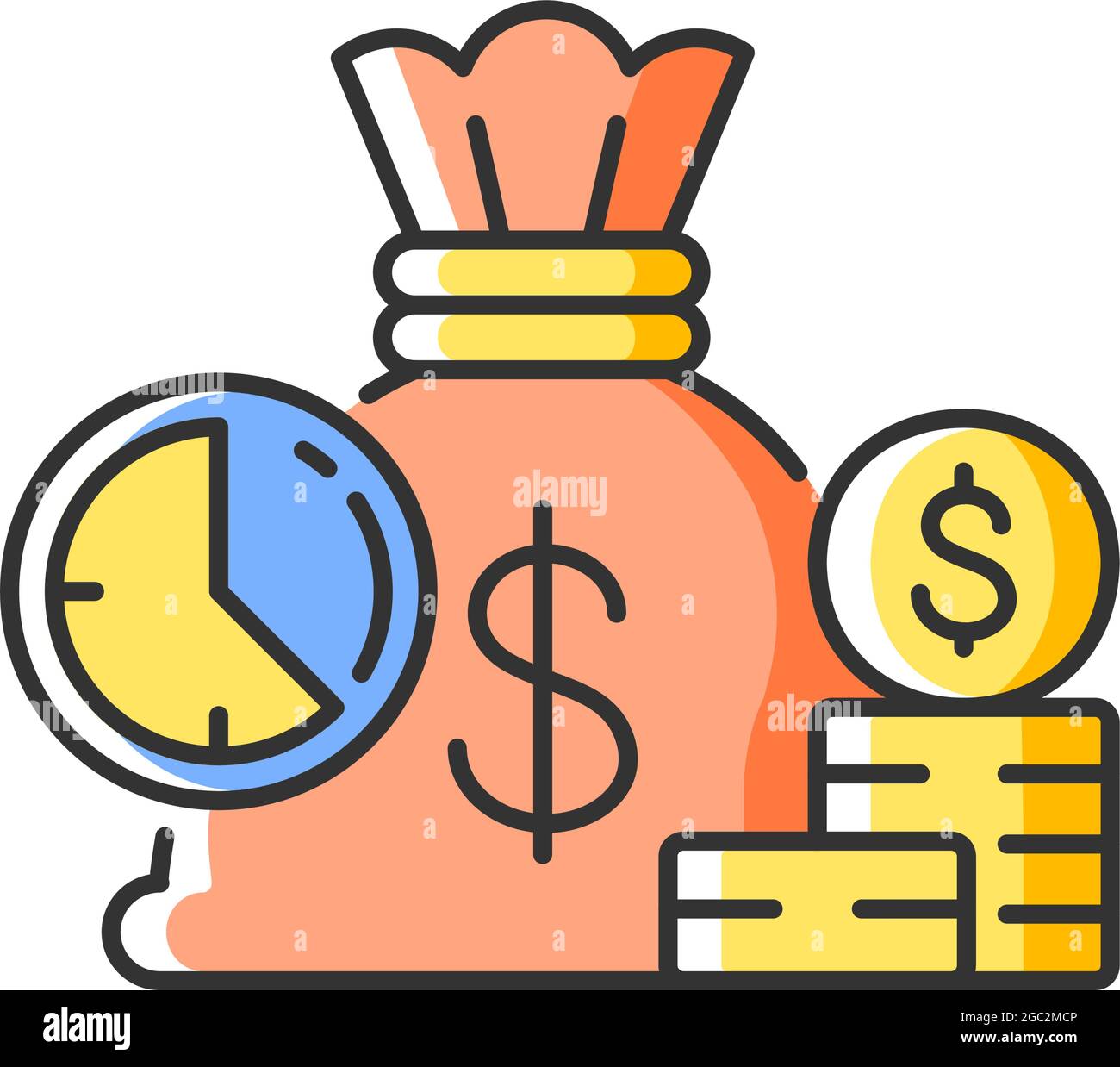 Short term deposit RGB color icon Stock Vector Image & Art - Alamy
