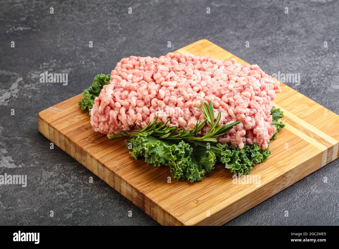 Raw fat pork minced meat for cooking Stock Photo - Alamy