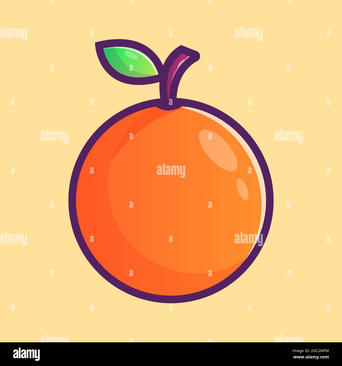 Colorful cartoon orange juice Stock Vector Images - Alamy