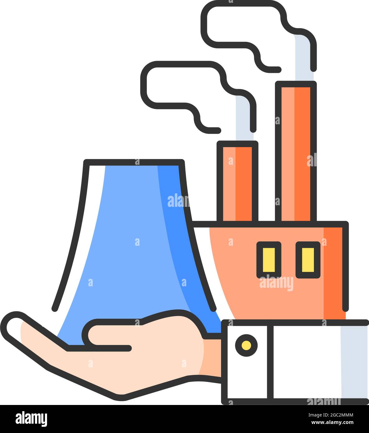 Manufacturing RGB color icon Stock Vector Image & Art - Alamy