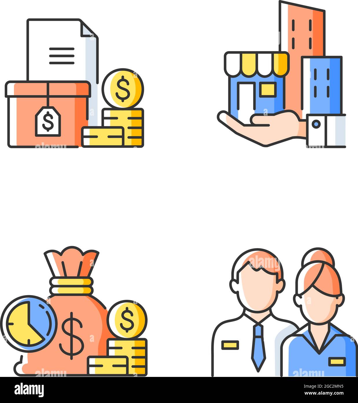 Building ownership RGB color icon Stock Vector Image & Art - Alamy