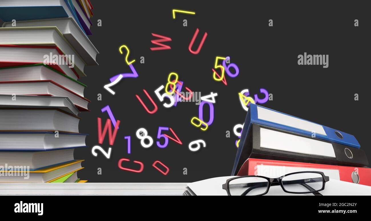 Stack text book numbers hi-res stock photography and images - Alamy