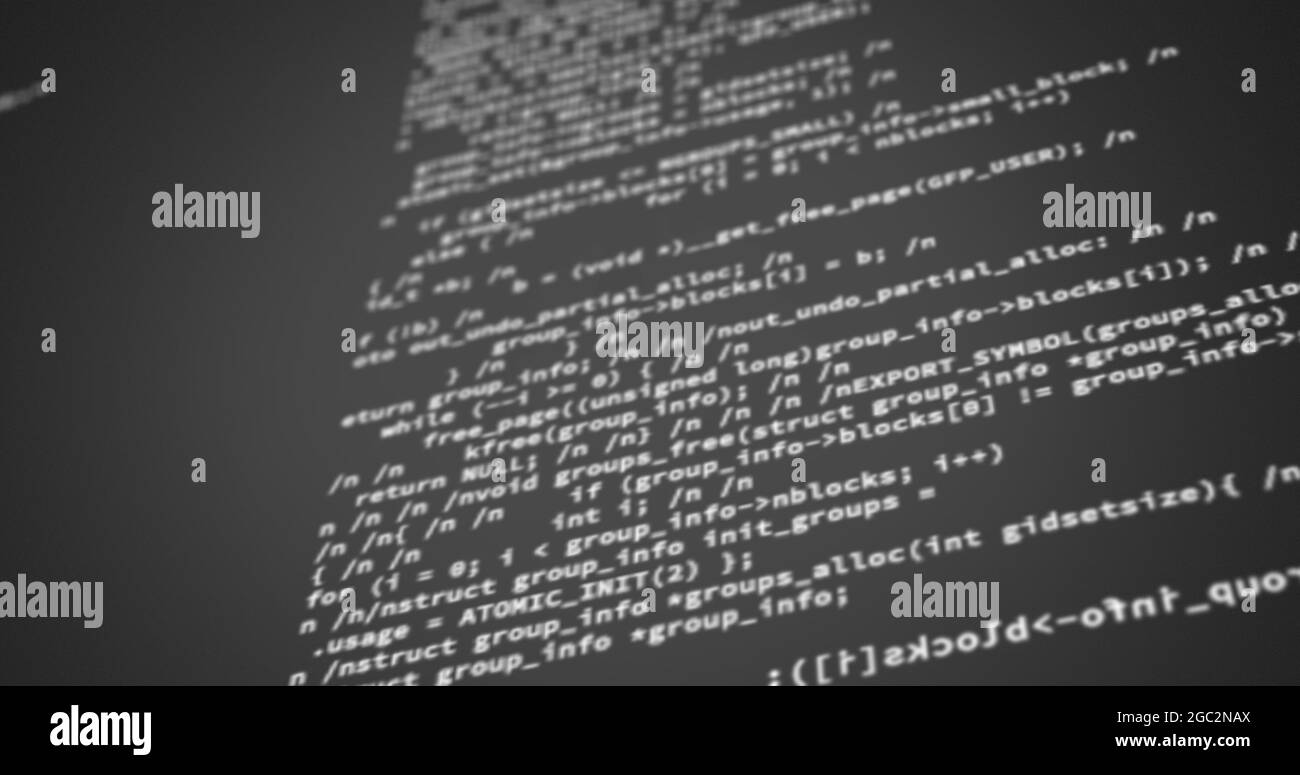 Digital image of computer interface and digital data processing against ...