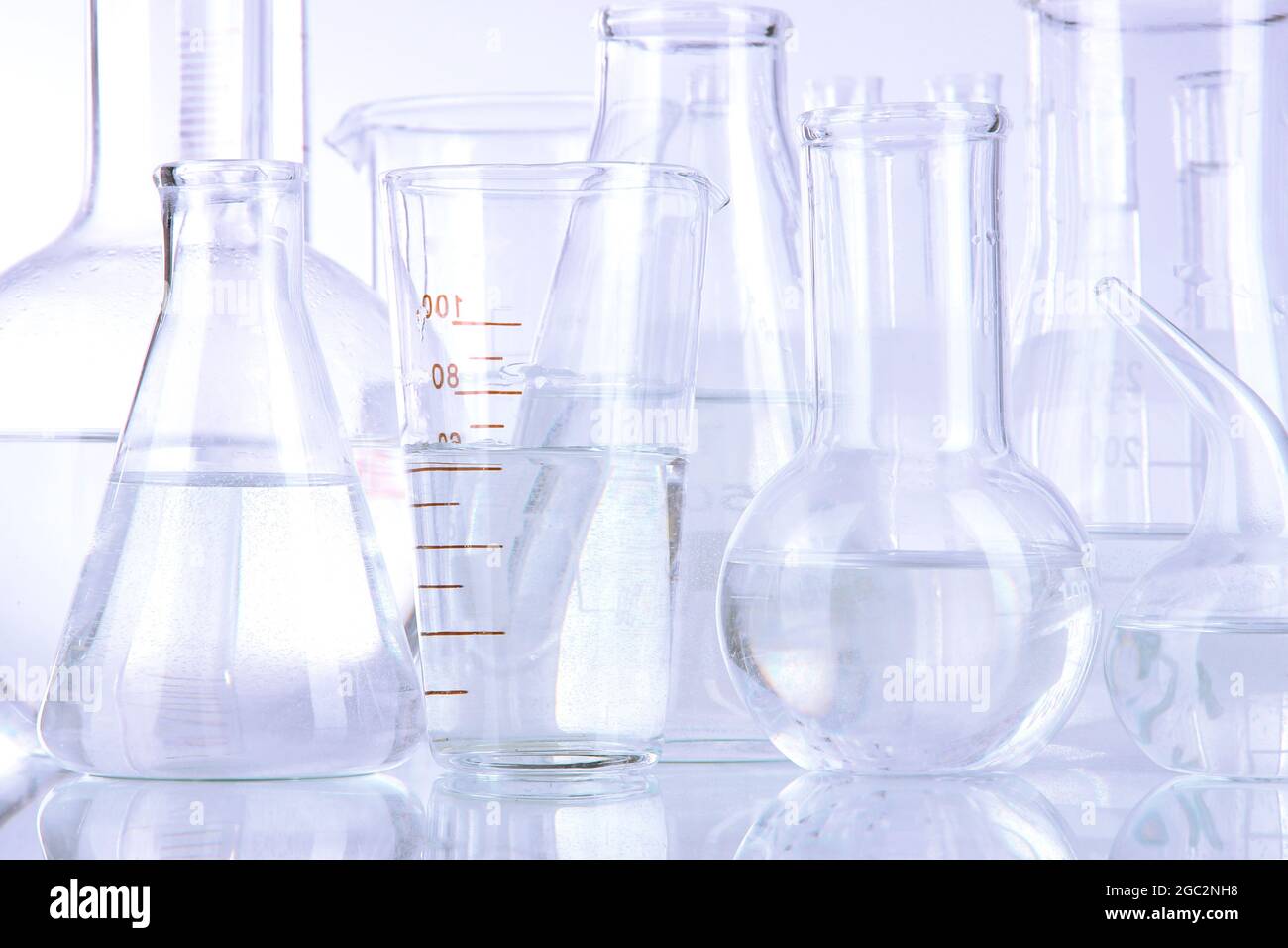 Test tubes isolated on white Stock Photo - Alamy