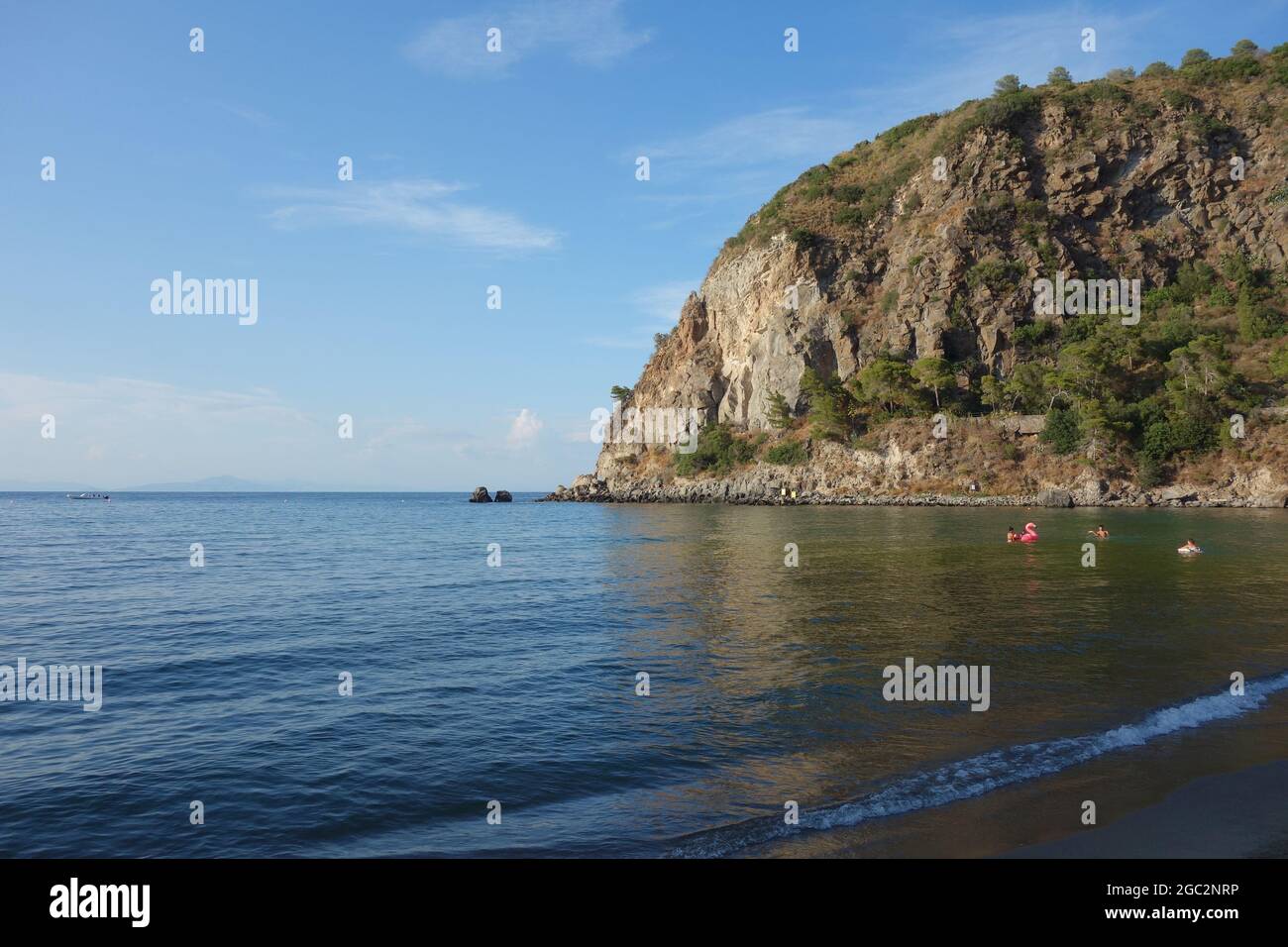 Maronti beach in Ischia island, Italy Stock Photo - Alamy