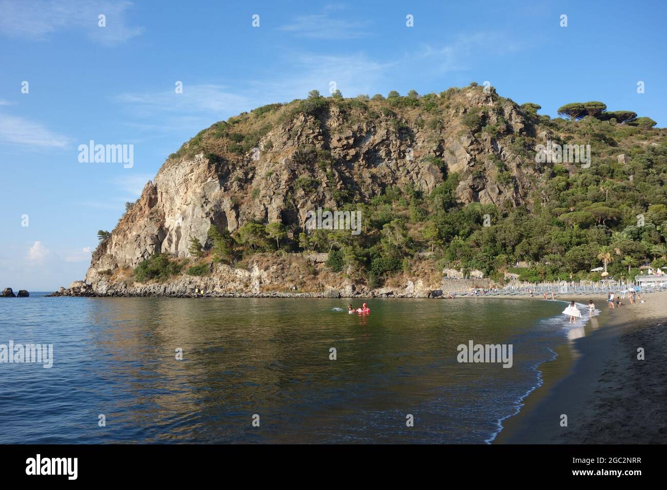 Maronti beach in Ischia island, Italy Stock Photo - Alamy