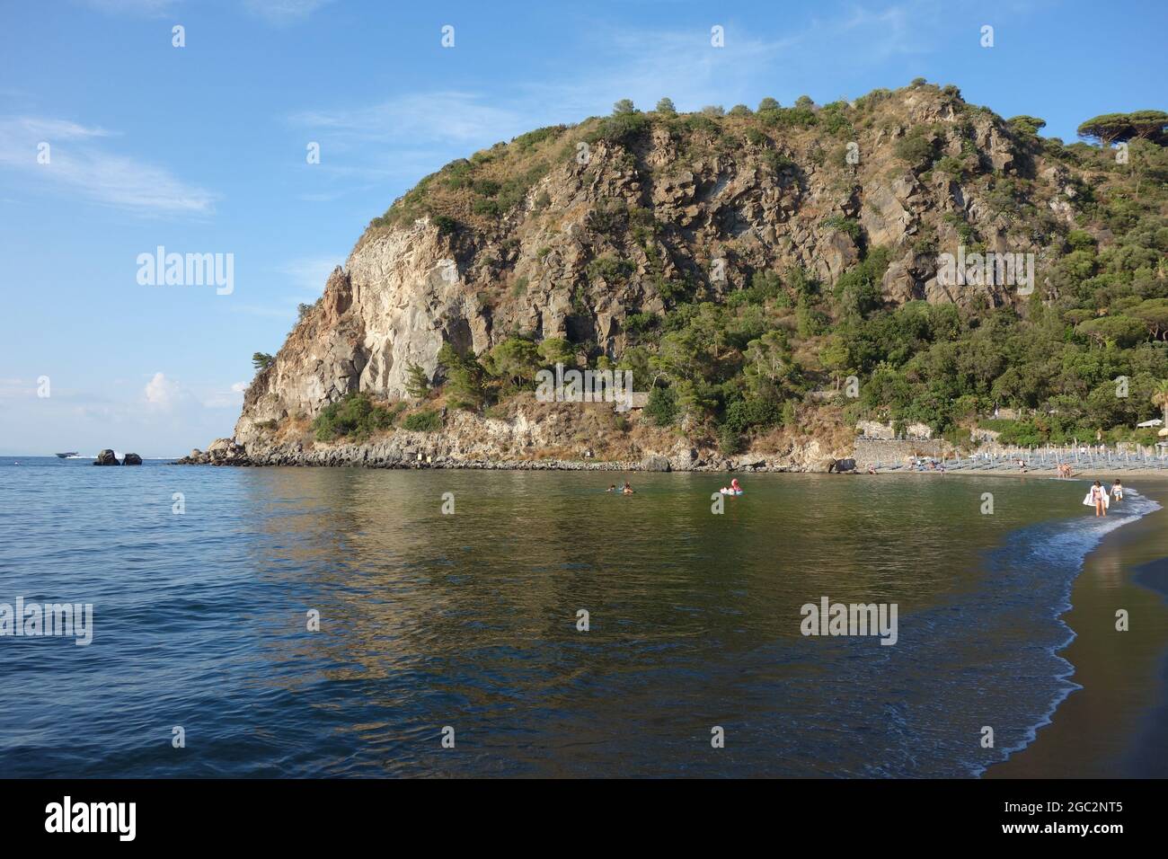 Maronti beach in Ischia island, Italy Stock Photo - Alamy