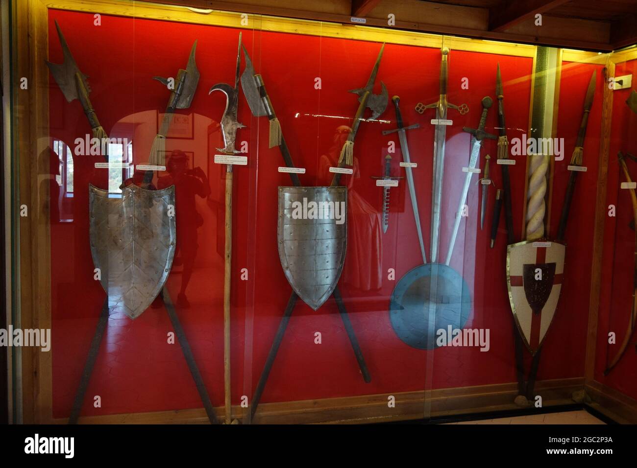 Interior of the Aragonese castle in Ischia island in Italy Stock Photo ...