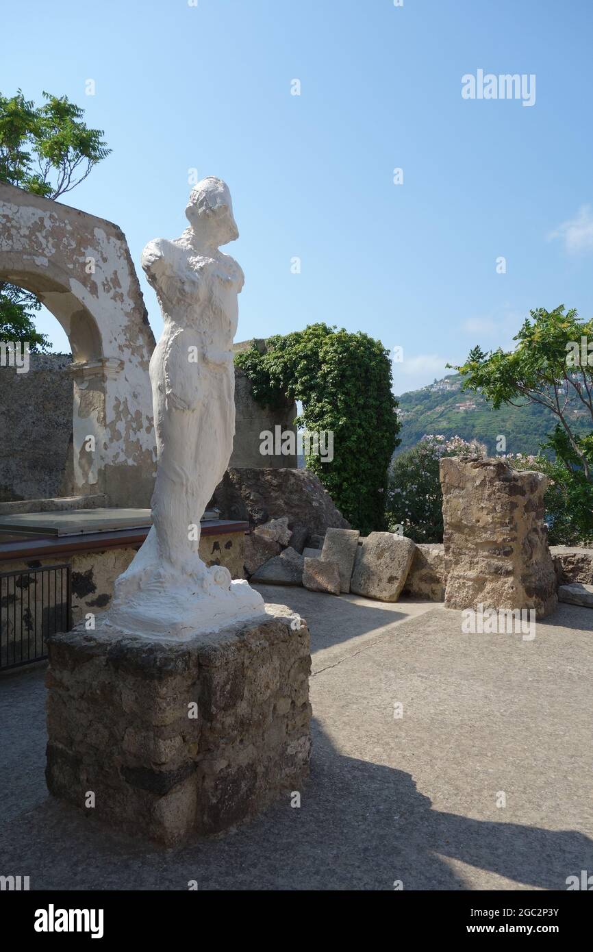 Interior of the Aragonese castle in Ischia island in Italy Stock Photo ...