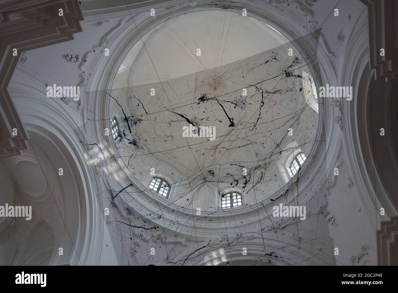 Interior of the Aragonese castle in Ischia island in Italy Stock Photo ...