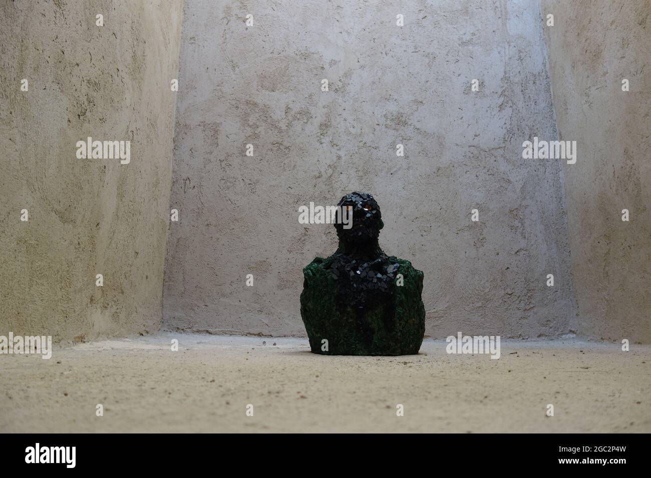 Interior of the Aragonese castle in Ischia island in Italy Stock Photo ...