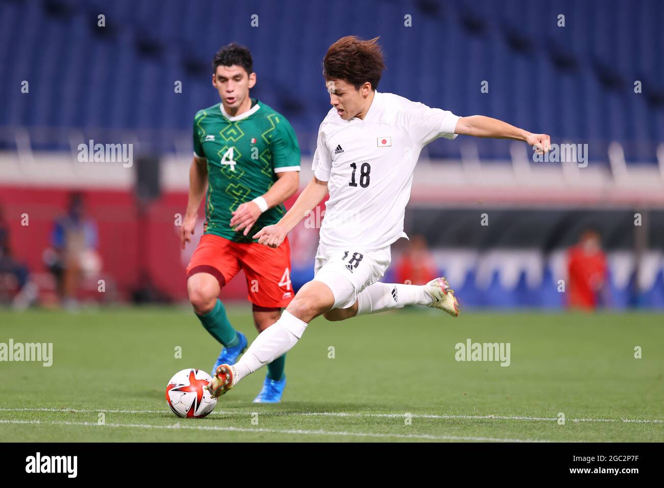 Saitama, Japan. 6th Aug, 2021. Ayase Ueda (JPN) Football/Soccer : Men's ...