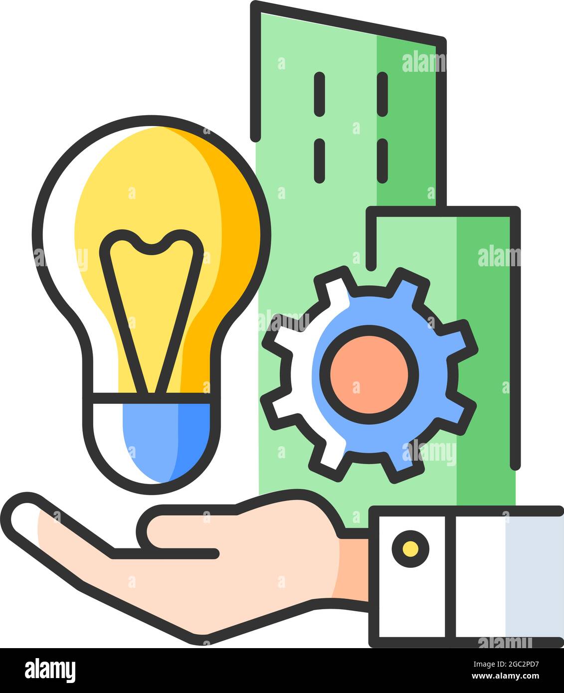 Company inventions RGB color icon Stock Vector Image & Art - Alamy