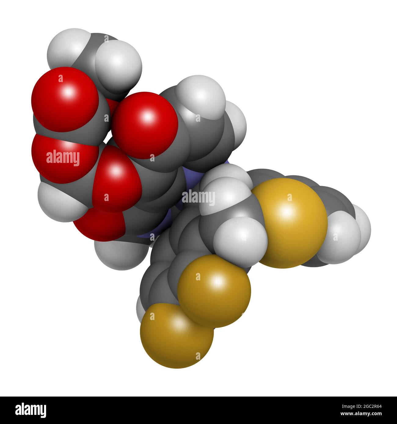 Baloxavir marboxil influenza drug molecule (cap-dependent endonu Stock ...