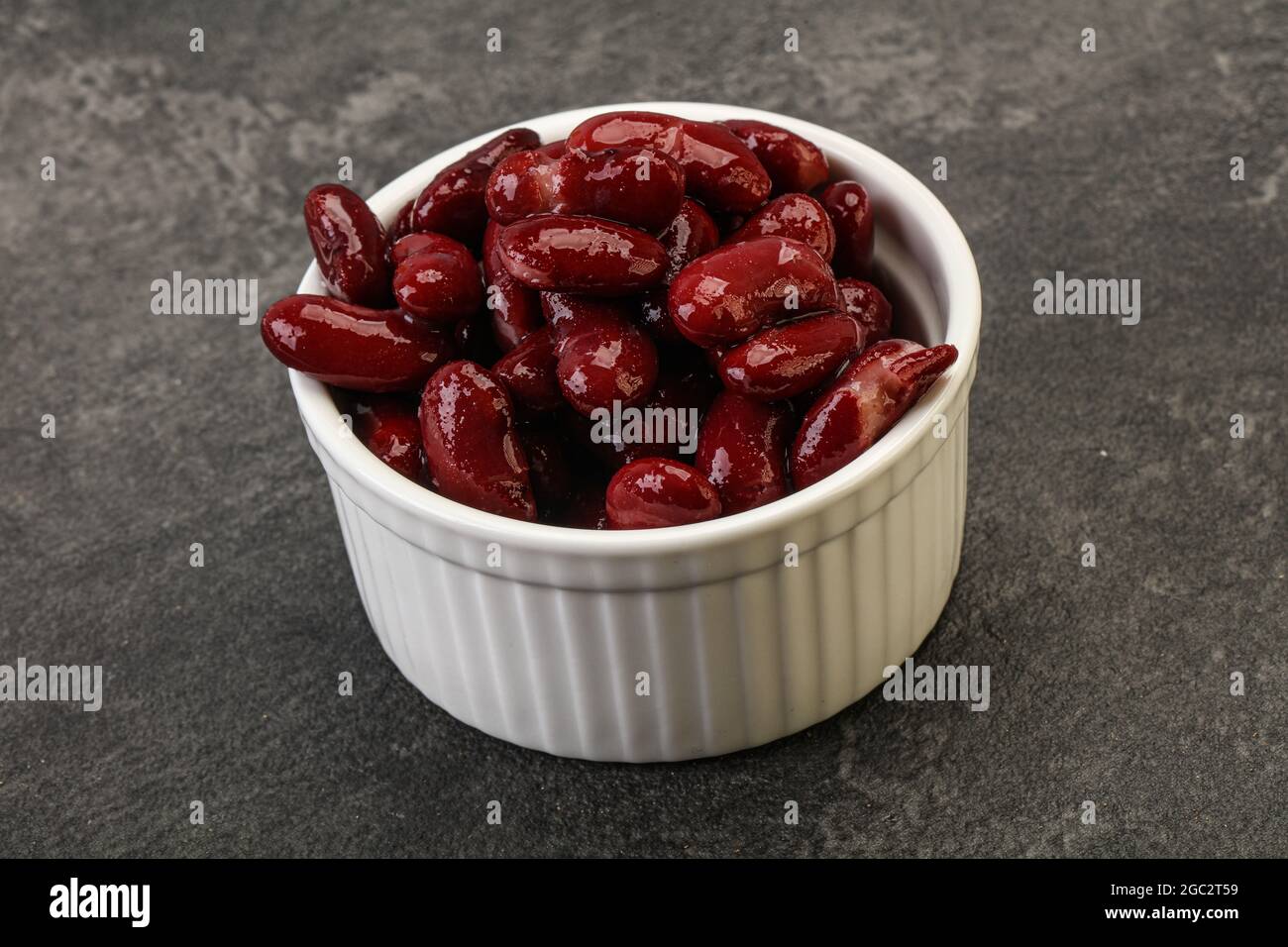 Canned Natural red Kidney in the bowl Stock Photo - Alamy