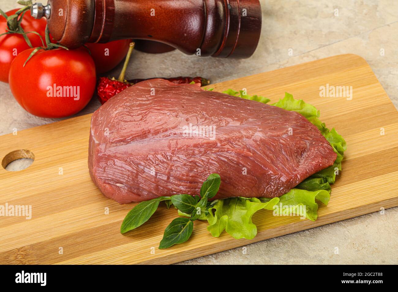 Raw beef meat piece for cooking Stock Photo - Alamy