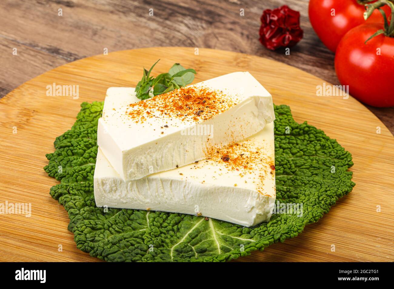 Greek Feta soft cheese for salad Stock Photo - Alamy