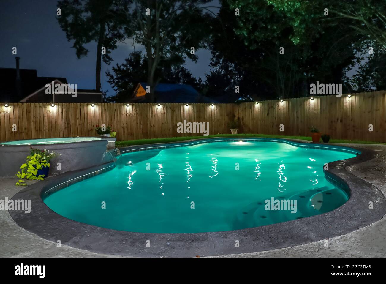 Hot tub night lights hi-res stock photography and images - Alamy