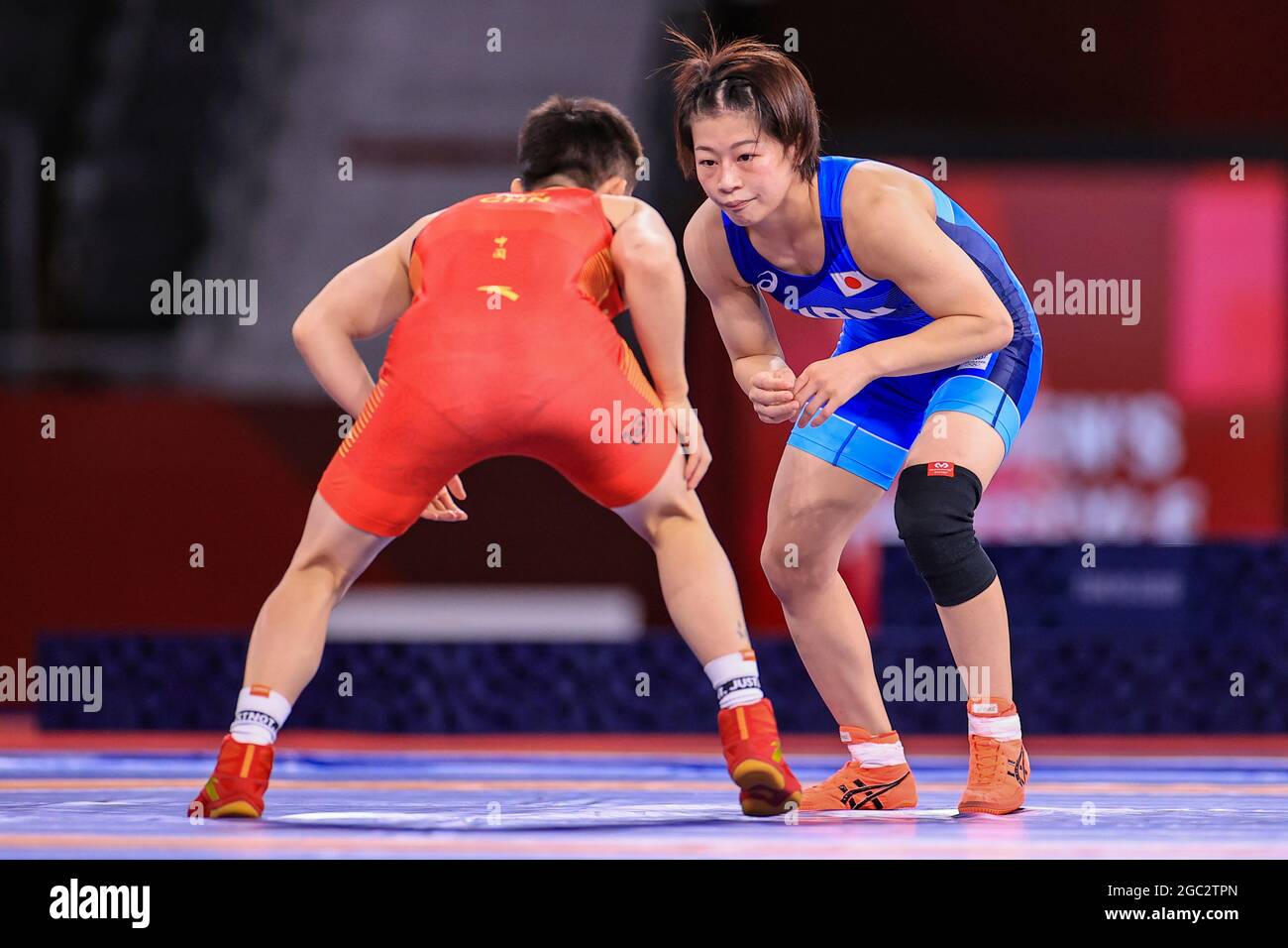 Tokyo, Japan. 6th Aug, 2021. (L to R) PANG Qianyu (CHN), Mayu Mukaida ...