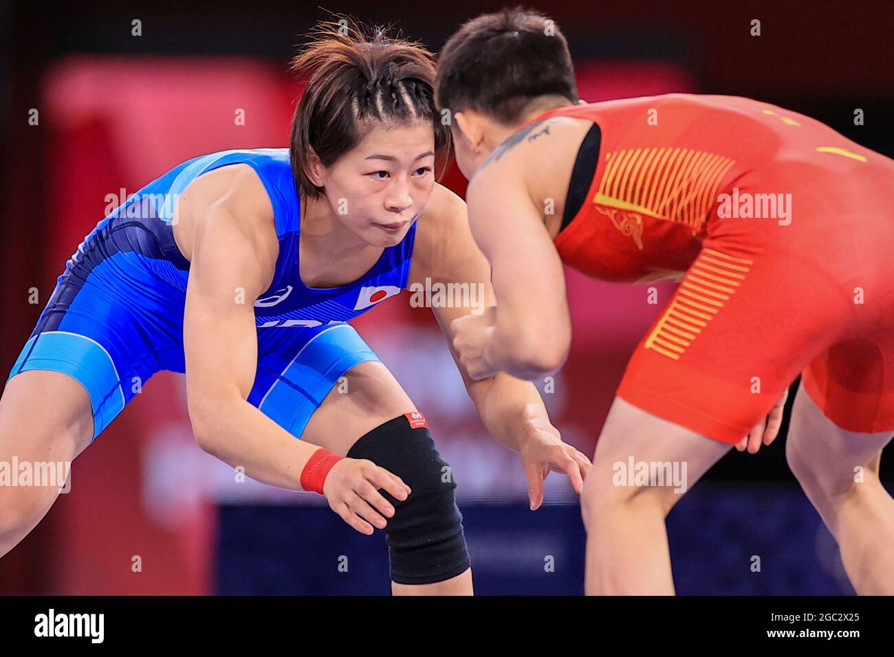 Tokyo, Japan. 6th Aug, 2021. (L to R) Mayu Mukaida (JPN), PANG Qianyu ...