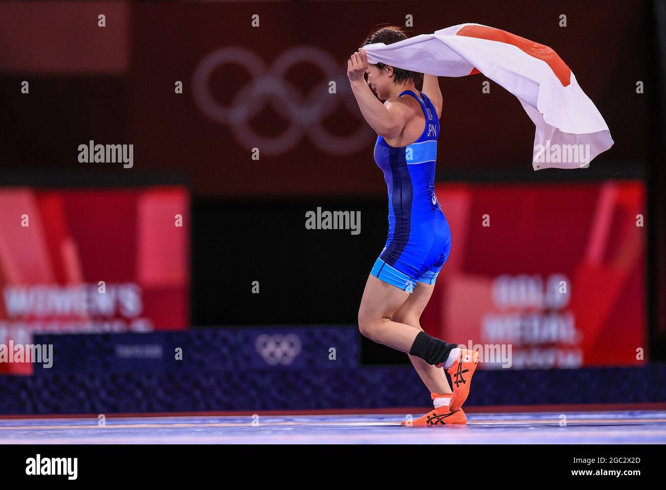 Tokyo, Japan. 6th Aug, 2021. Mayu Mukaida (JPN) Wrestling : Women's ...