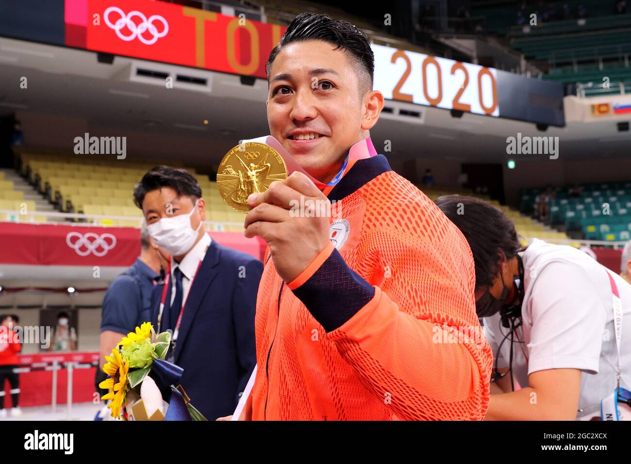 Tokyo, Japan. 6th Aug, 2021. Ryo Kiyuna (JPN) Karate : Men's Kata Medal ...