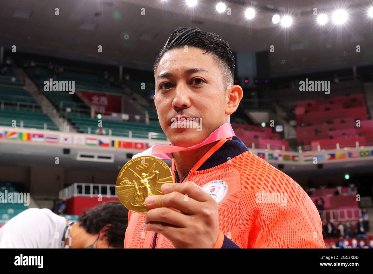 Tokyo, Japan. 6th Aug, 2021. Ryo Kiyuna (JPN) Karate : Men's Kata Medal ...