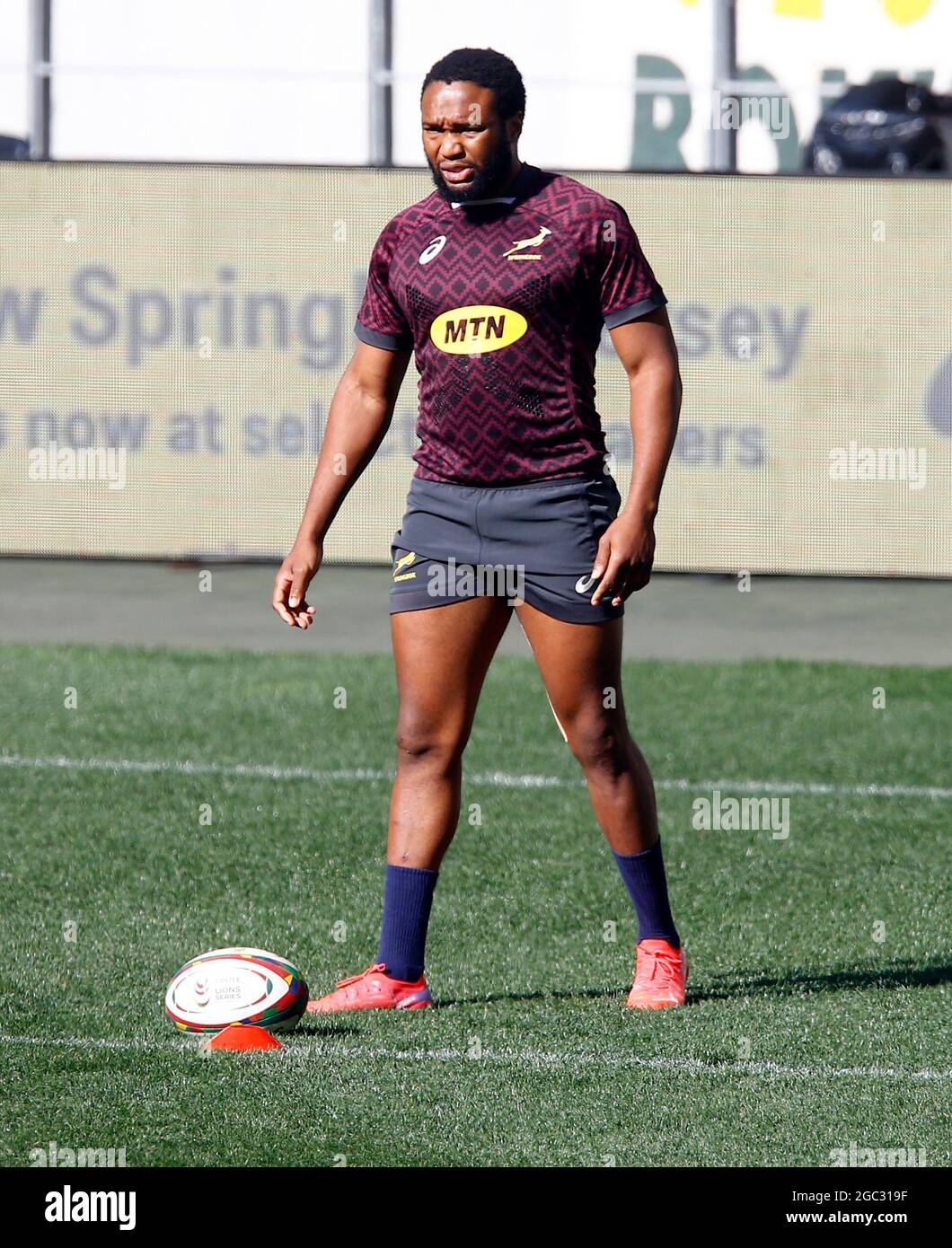 South Africa's Lukhanyo Am during a training session at Cape Town ...