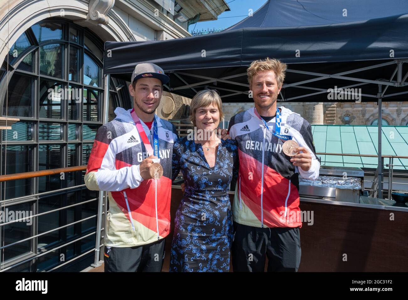 Erik Heil, Thomas Plößel, Bronzemedaillengewinner, Ingrid Unkelmann ...