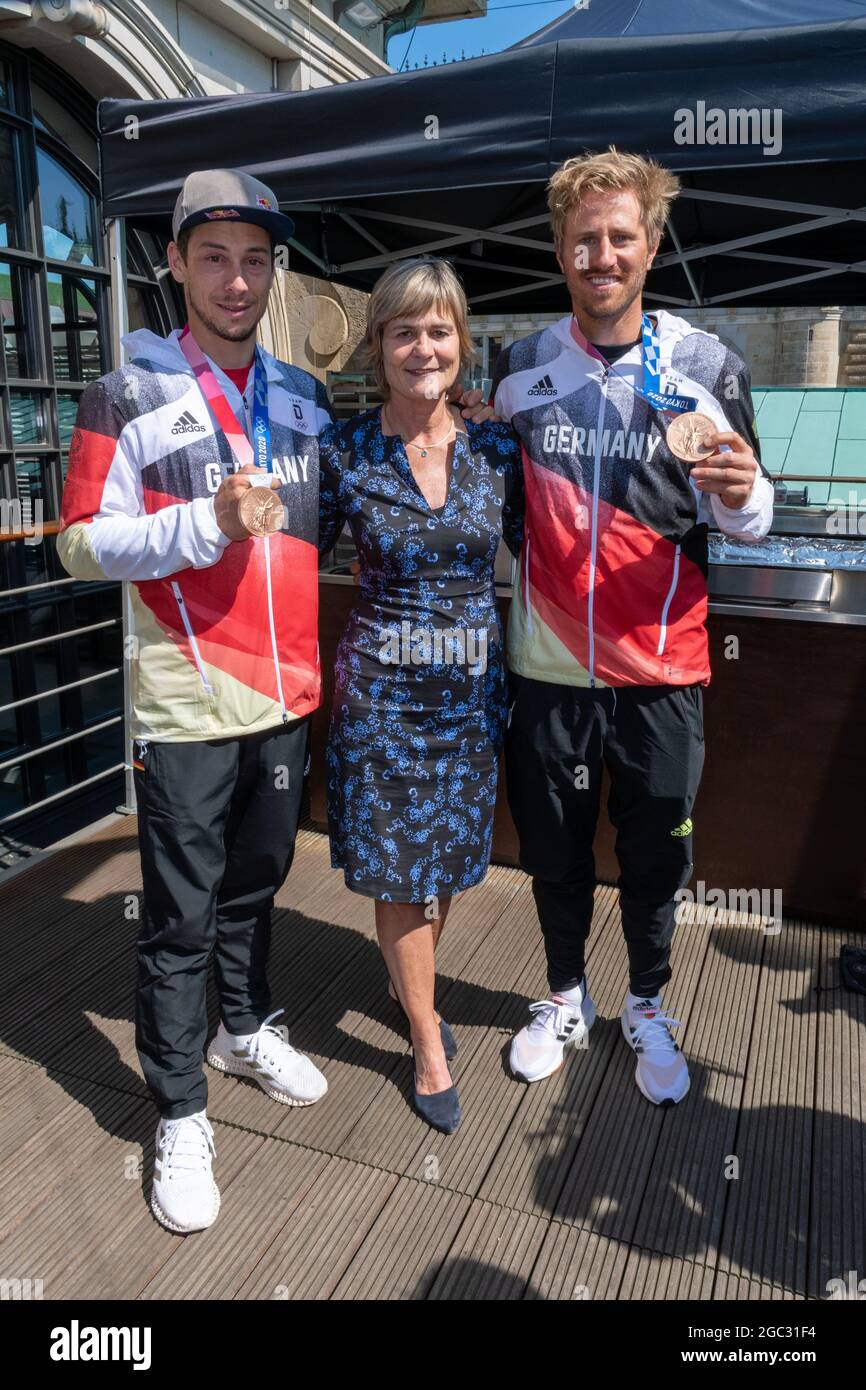 Erik Heil, Thomas Plößel, Bronzemedaillengewinner, Ingrid Unkelmann ...