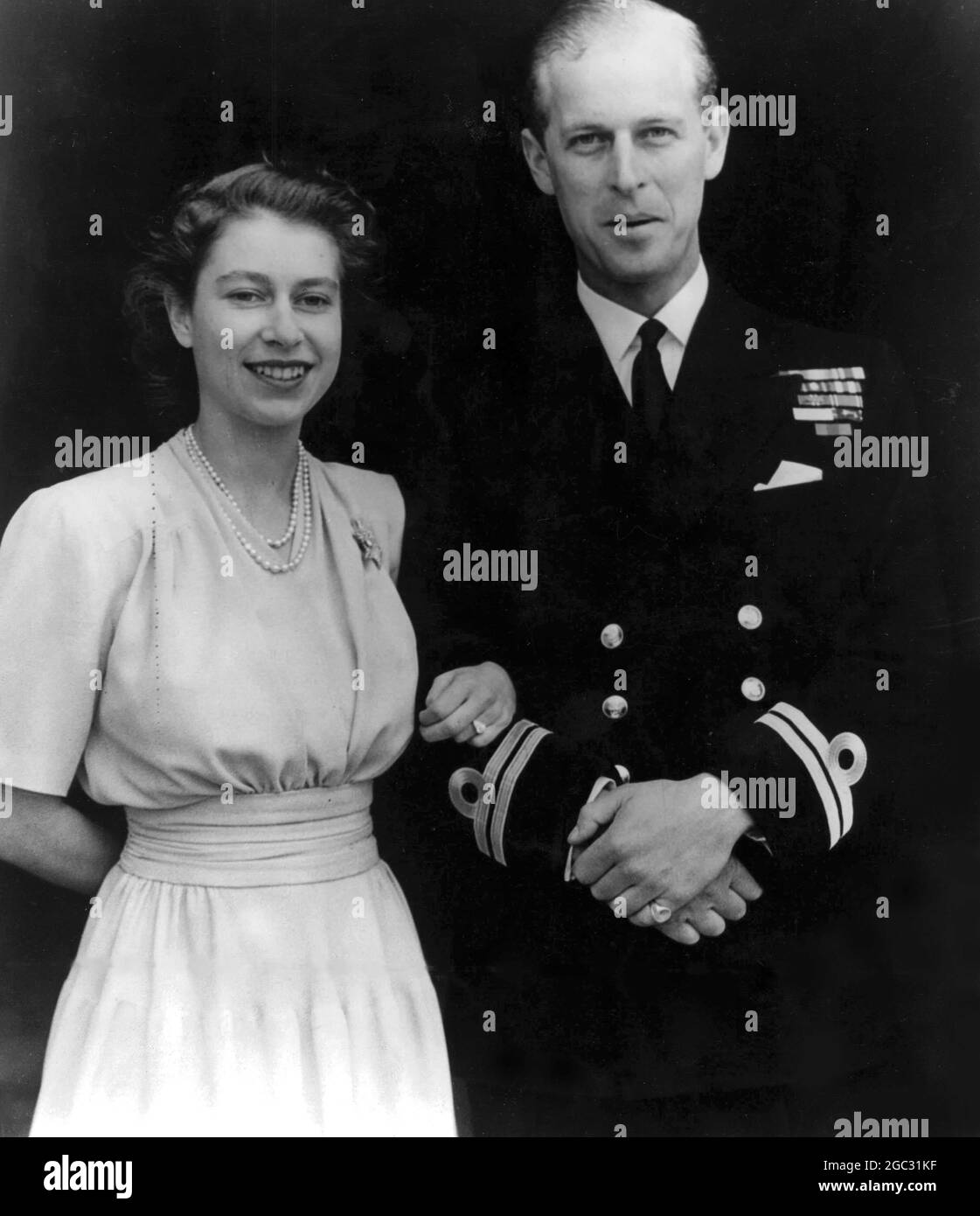 Philip Elizabeth Mountbatten Black and White Stock Photos & Images - Alamy