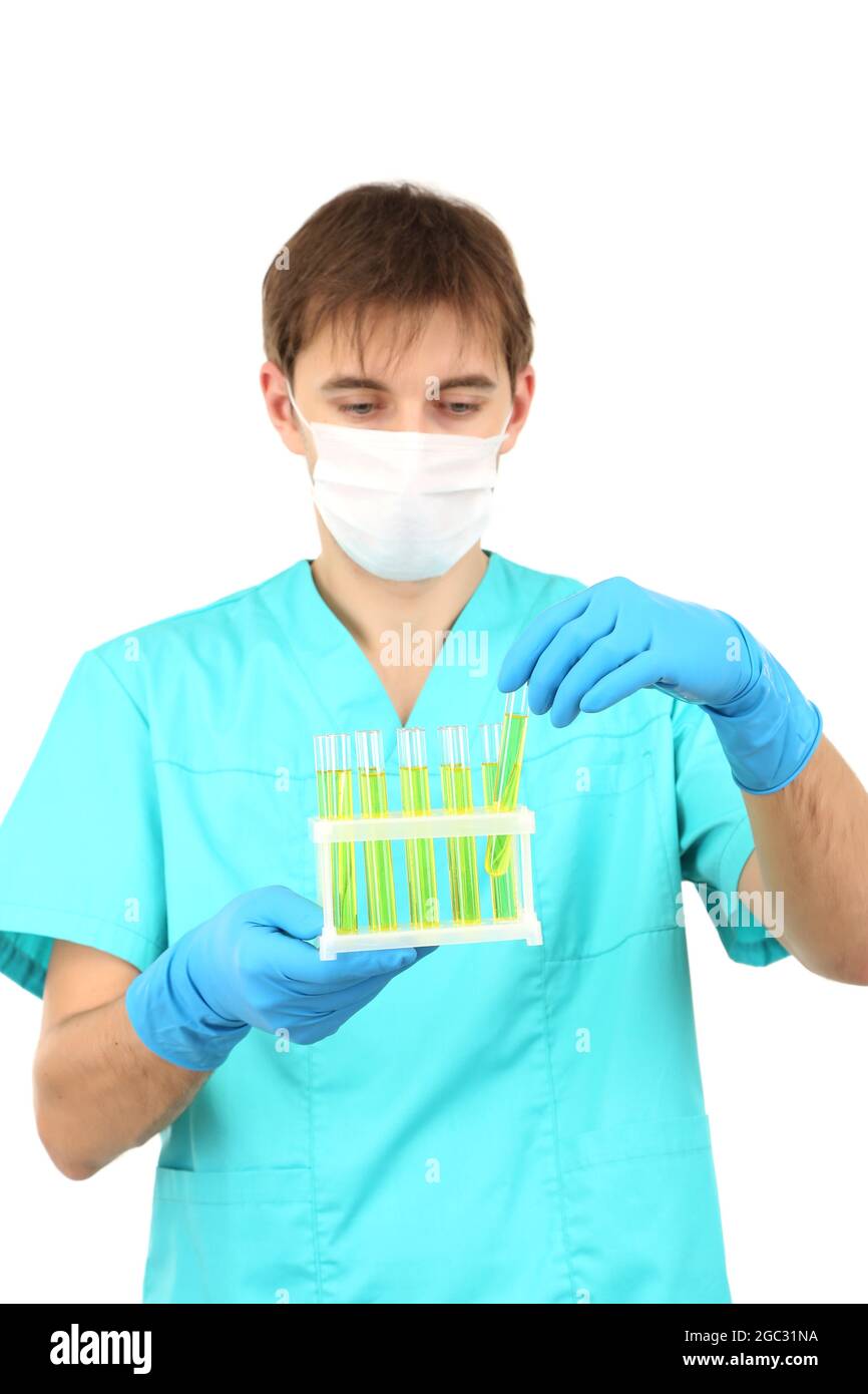 Assayer isolated on white Stock Photo - Alamy