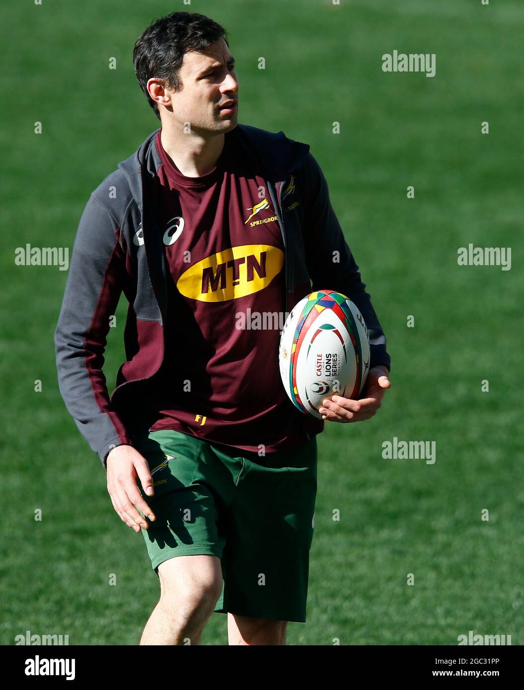 South African Felix Jones (Defence consultant) during a training ...